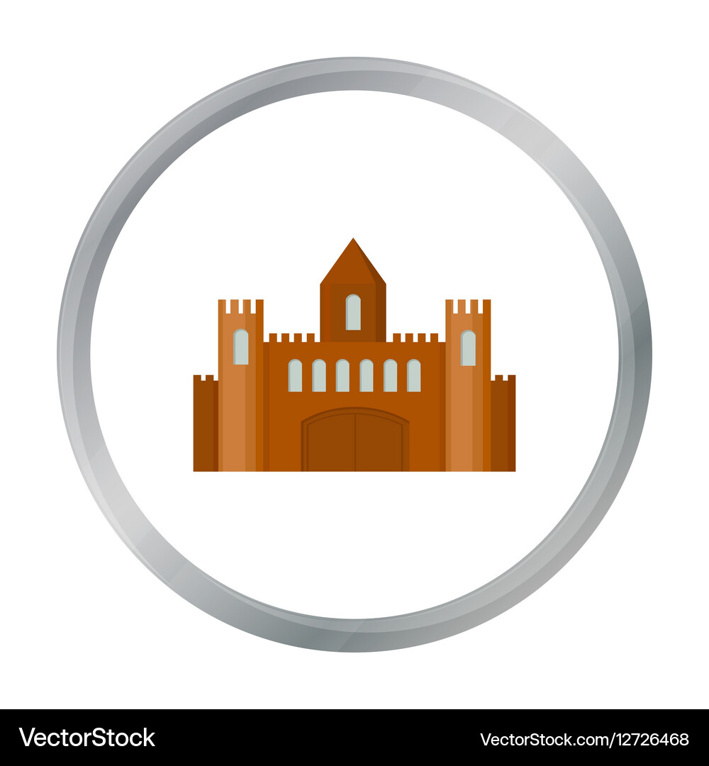 Castle icon cartoon single building icon from Vector Image