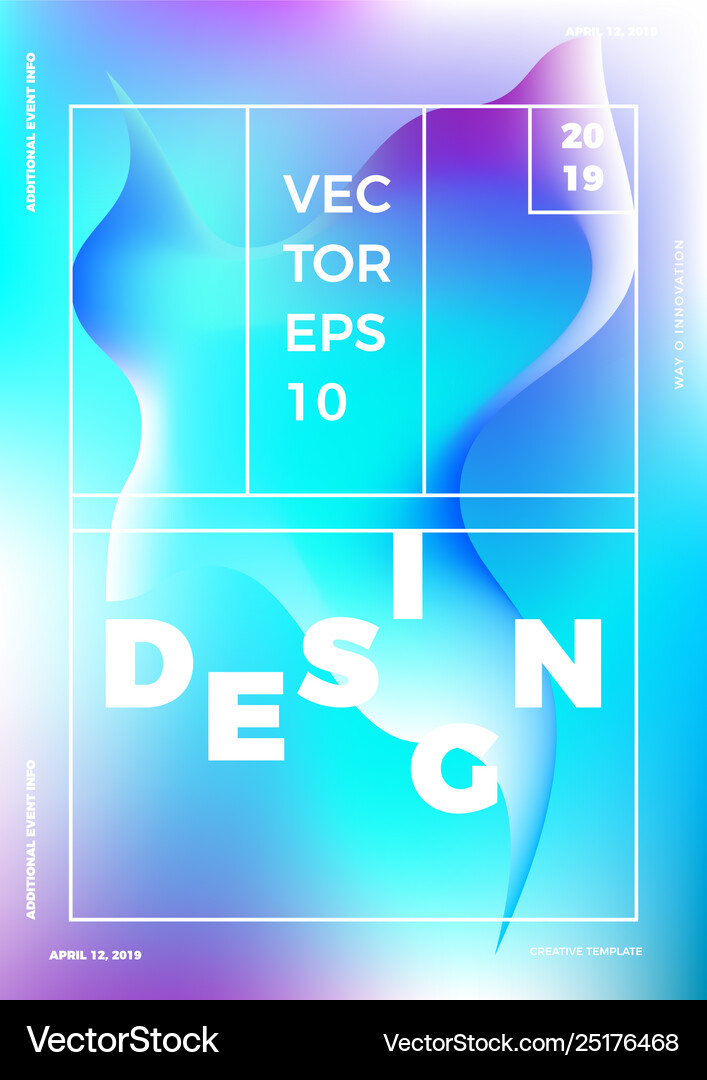 Design template for event poster flyer cover Vector Image