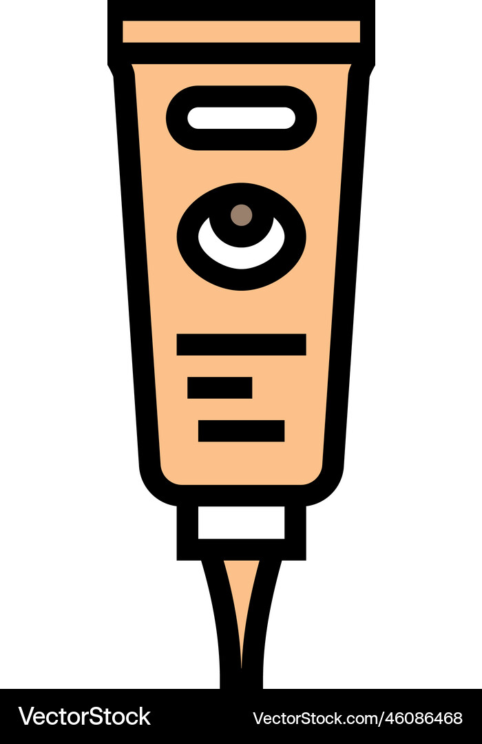 Eye cream product color icon Royalty Free Vector Image