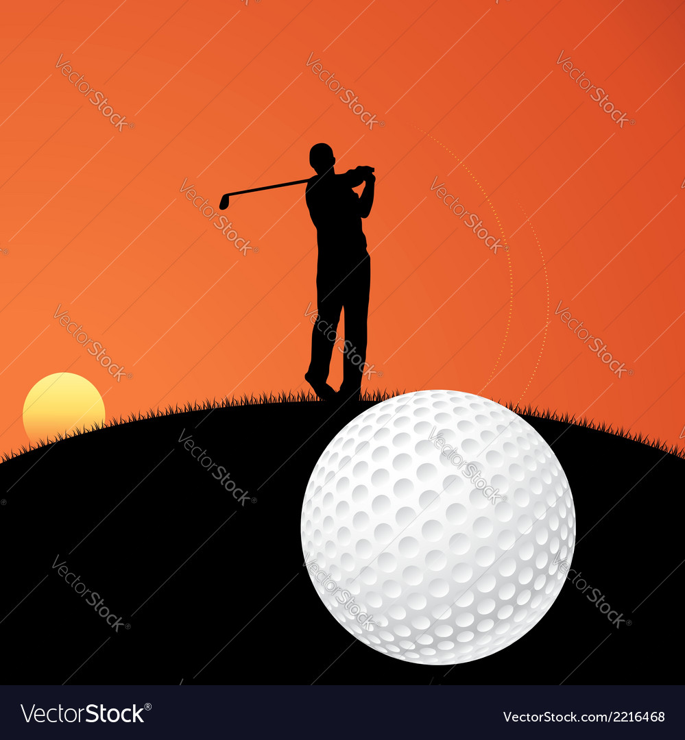 Golf player Royalty Free Vector Image - VectorStock