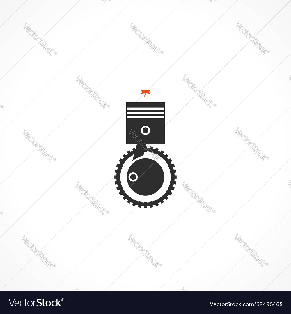 Internal combustion engine icon Royalty Free Vector Image