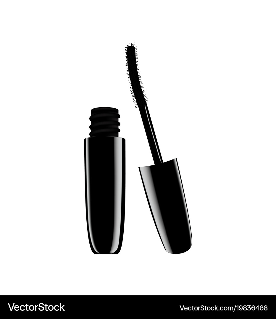 Model of a jar mascara for eyelashes Royalty Free Vector