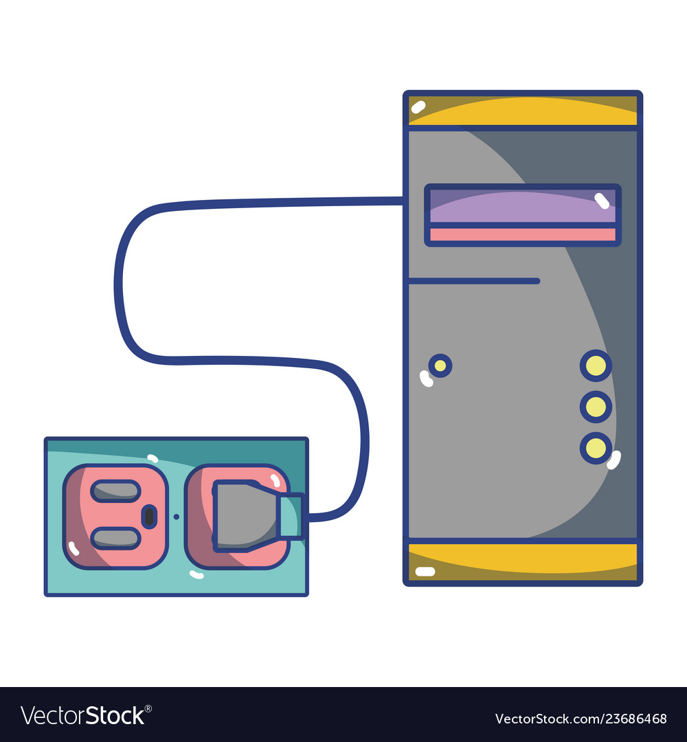 Technology computing cartoon Royalty Free Vector Image