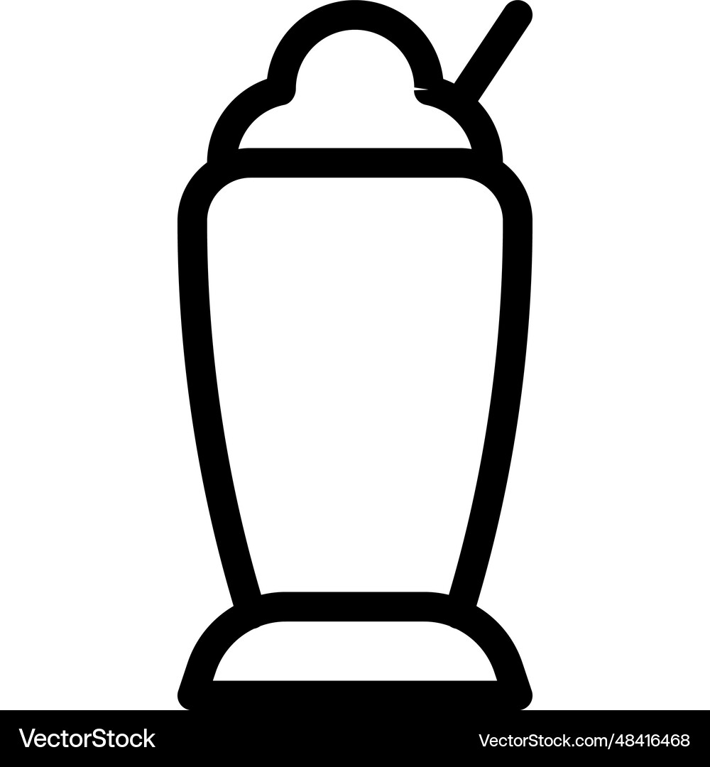 Tempting ice cream served in a glass Royalty Free Vector