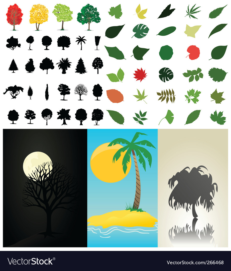 Trees Royalty Free Vector Image - VectorStock