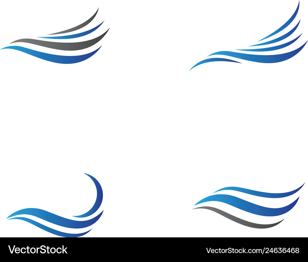 Wave symbol design Royalty Free Vector Image - VectorStock