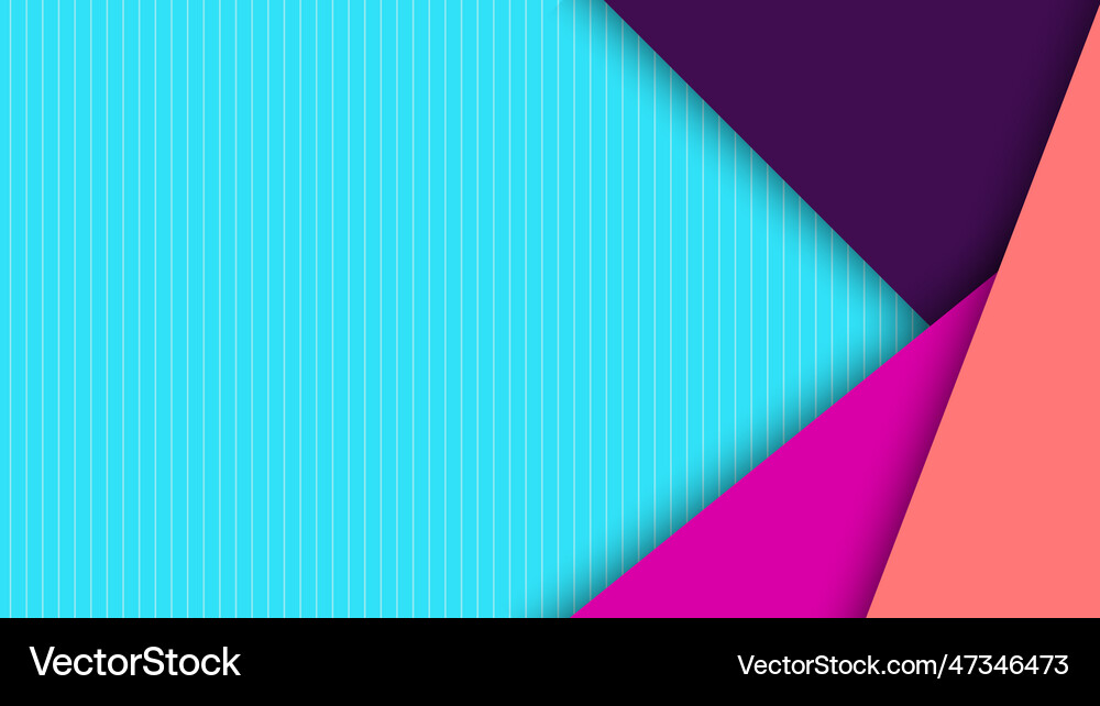 Abstract colorful banner template pastel stripes Vector Image