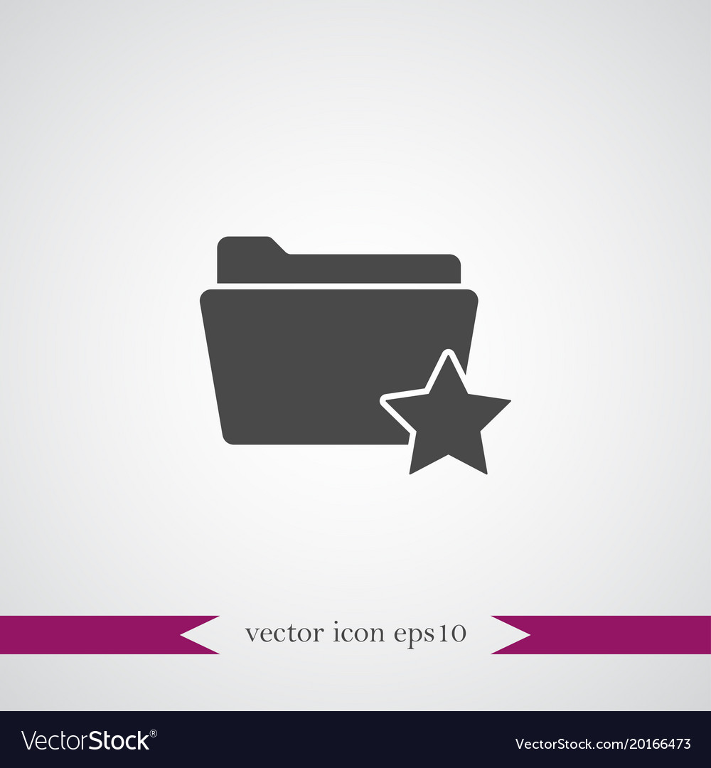 Folder icon simple Royalty Free Vector Image - VectorStock