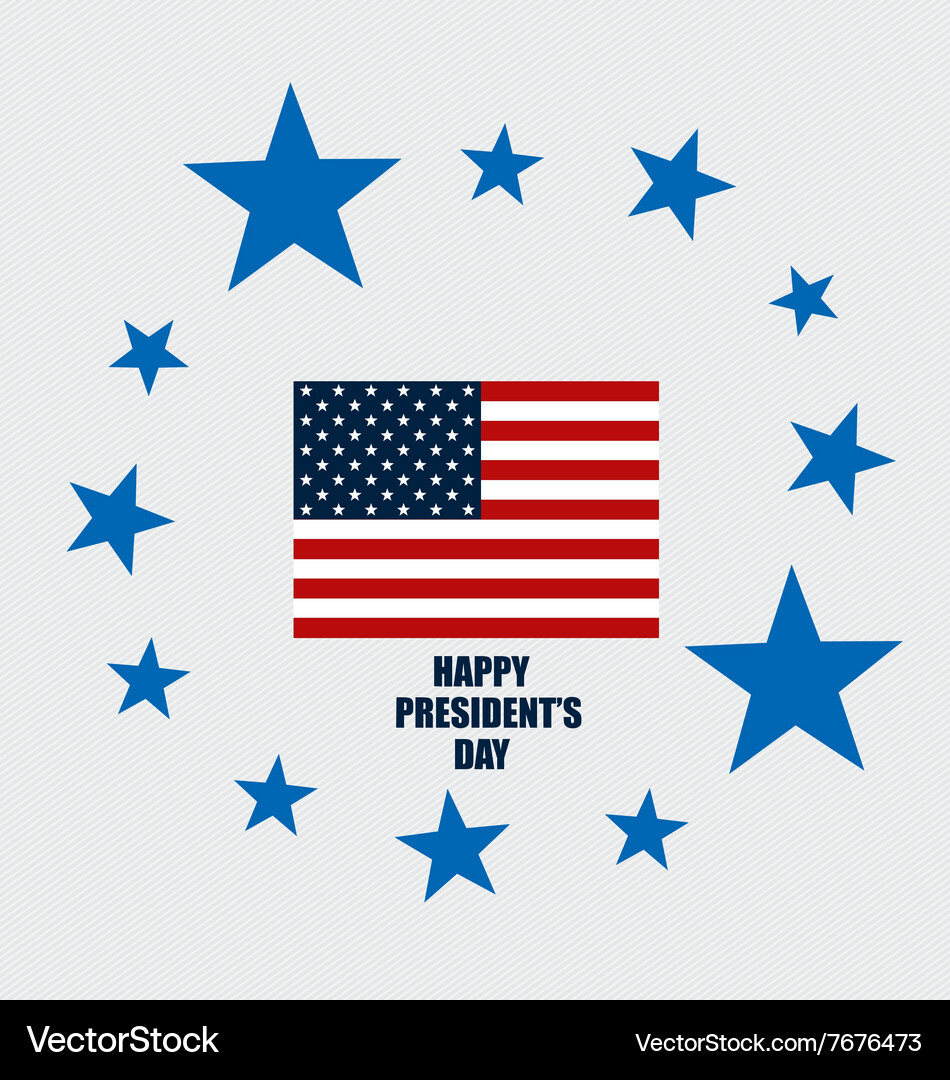 Happy presidents day banner design Royalty Free Vector Image