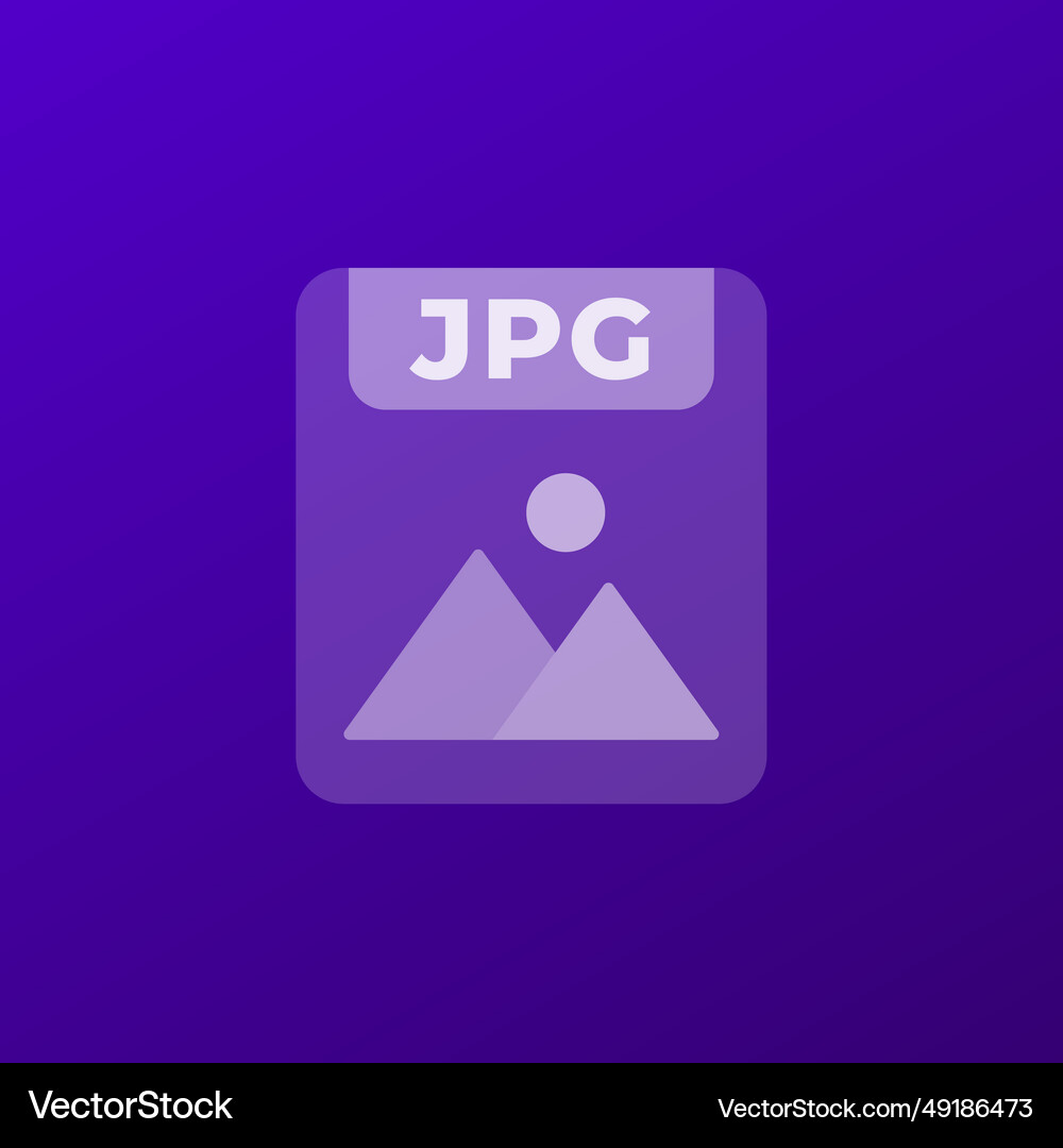Jpg file icon transparent design Royalty Free Vector Image
