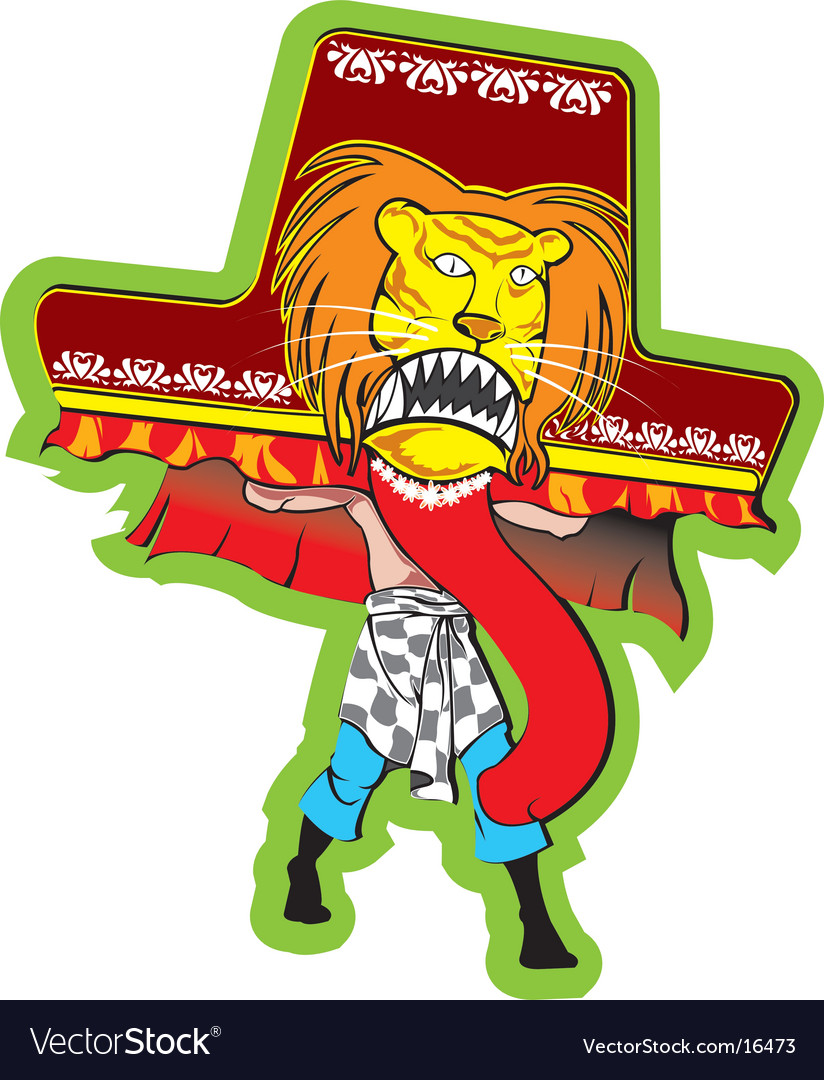 Roe dancer Royalty Free Vector Image - VectorStock