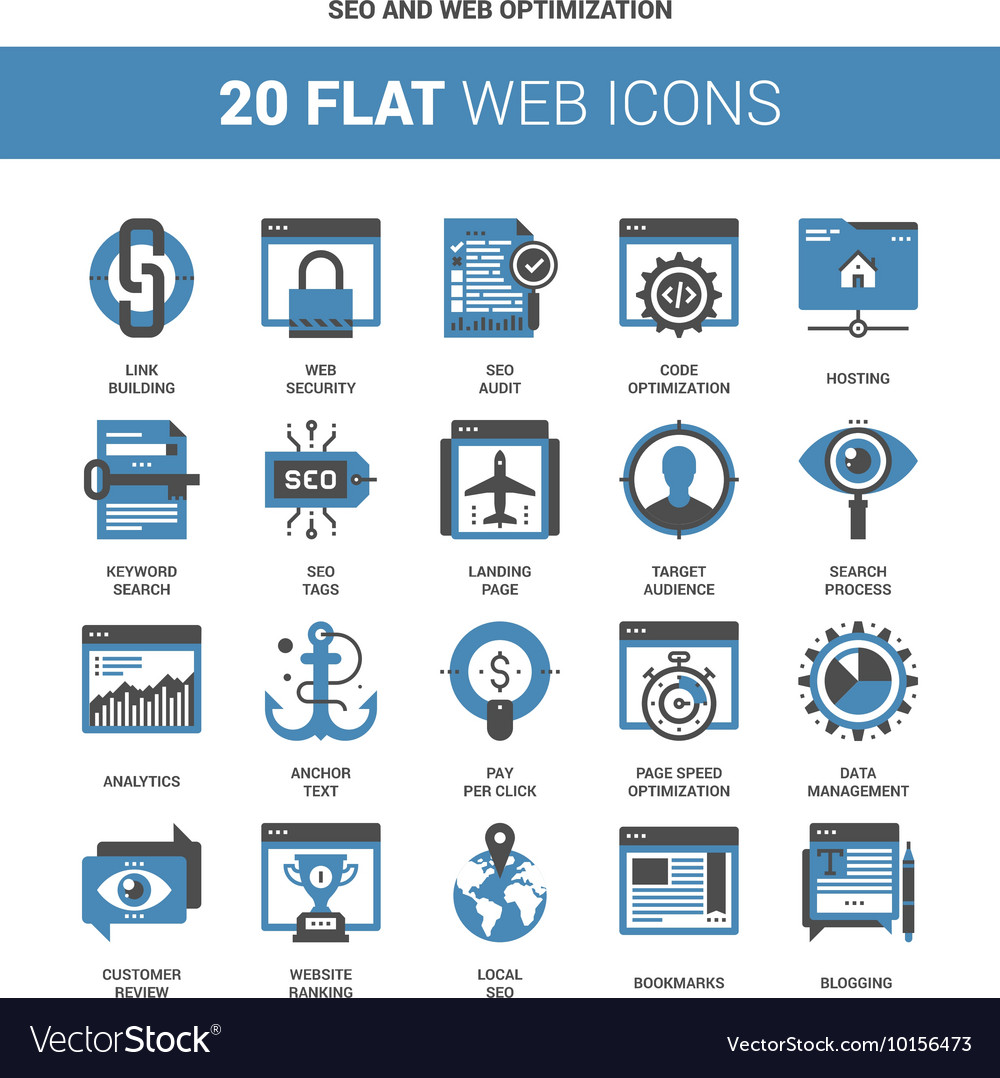 Seo and web optimization Royalty Free Vector Image
