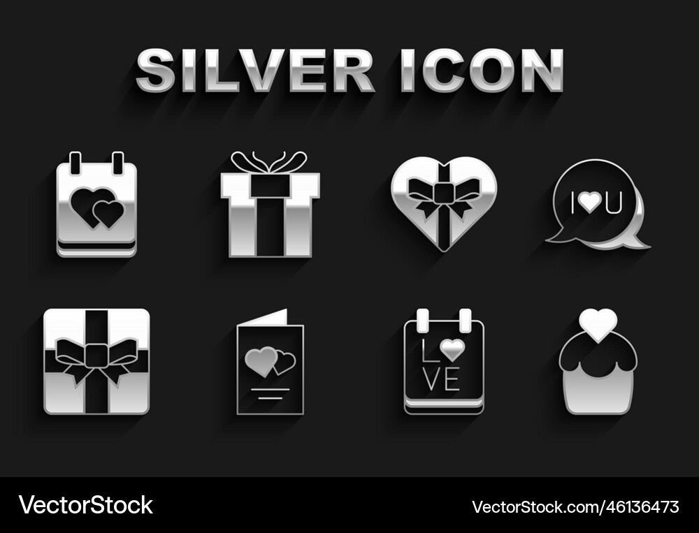 Set valentines day flyer speech bubble text i Vector Image