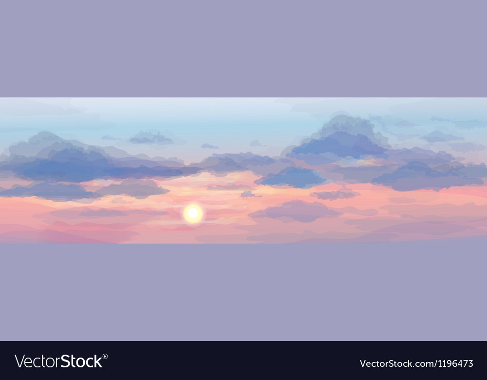 Sky background Royalty Free Vector Image - VectorStock