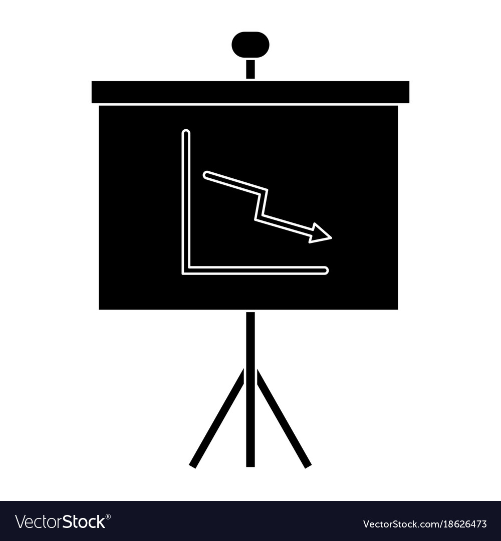 Statistics presentation board Royalty Free Vector Image