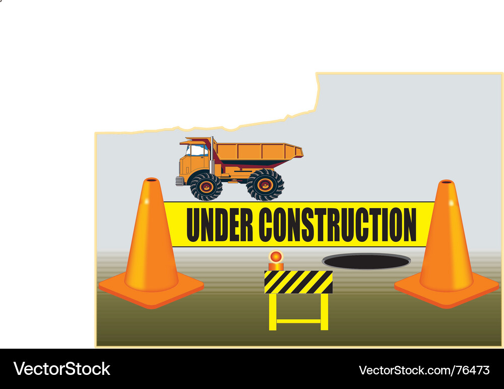 Under construction Royalty Free Vector Image - VectorStock