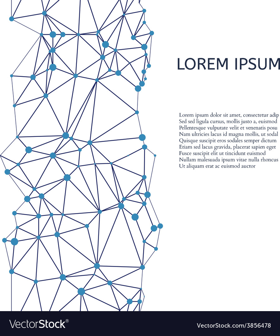 Abstract technology background connected dots Vector Image