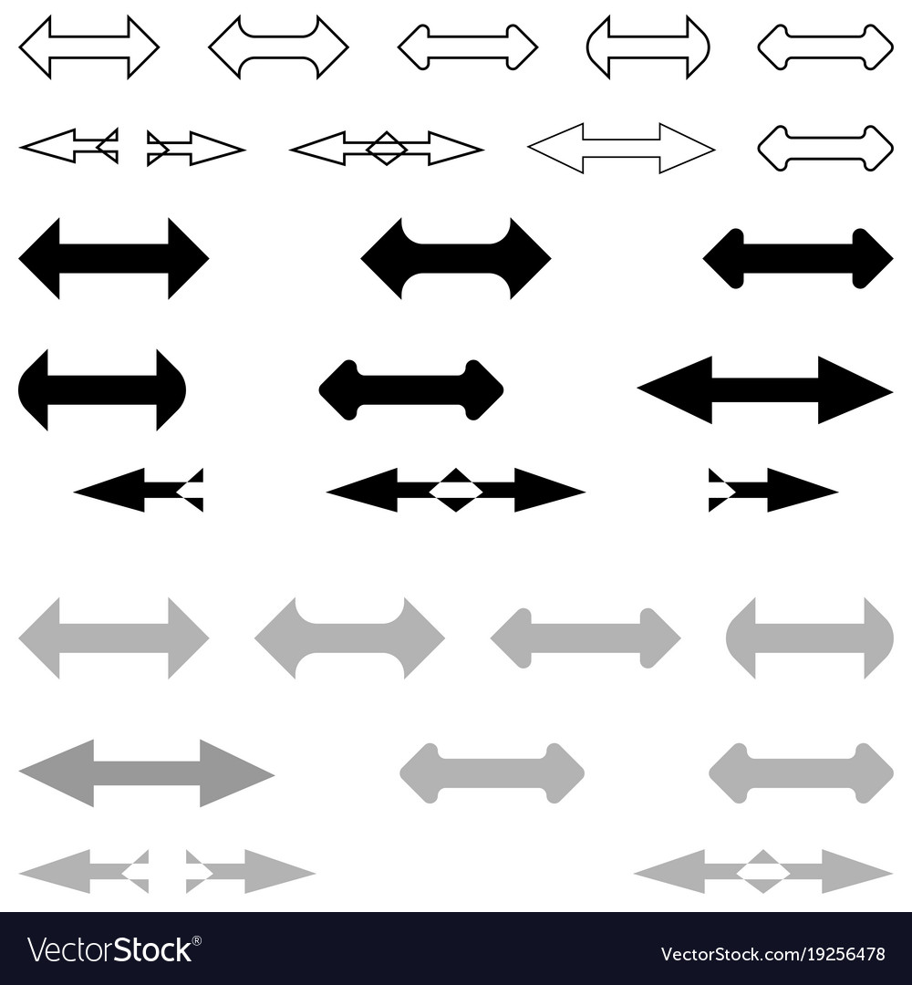 Double arrows Royalty Free Vector Image - VectorStock