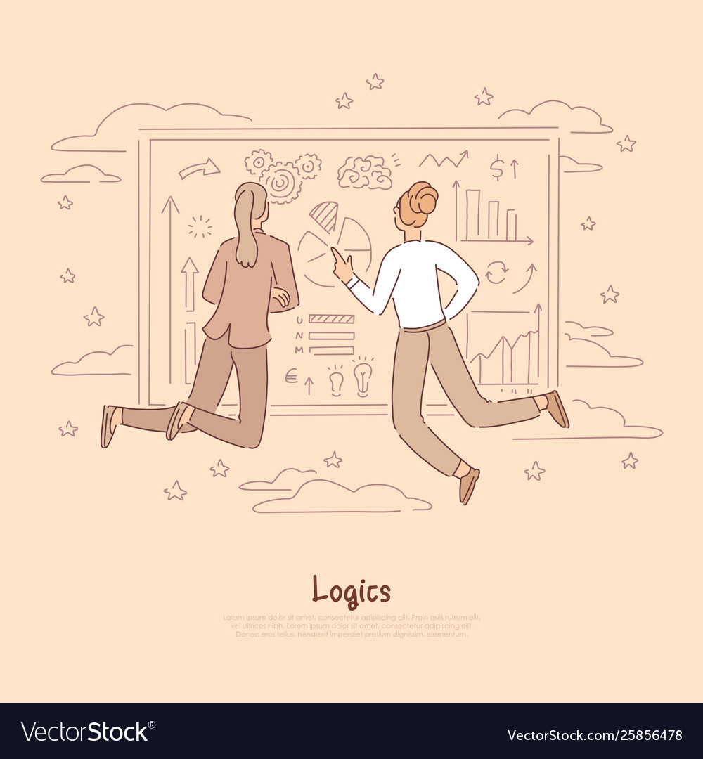 Logical assumptions women female experts Vector Image