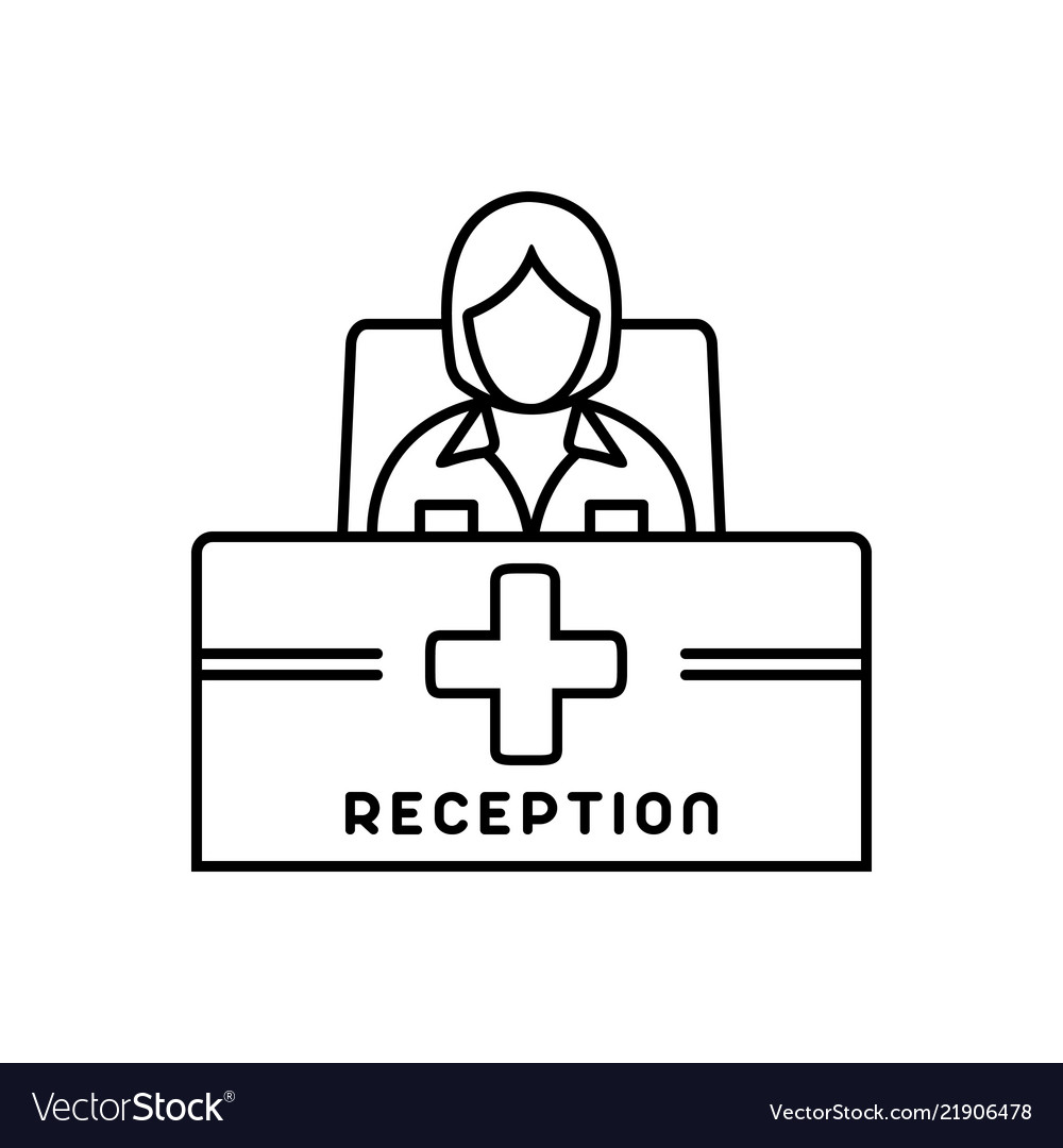 Receptionist Royalty Free Vector Image - VectorStock