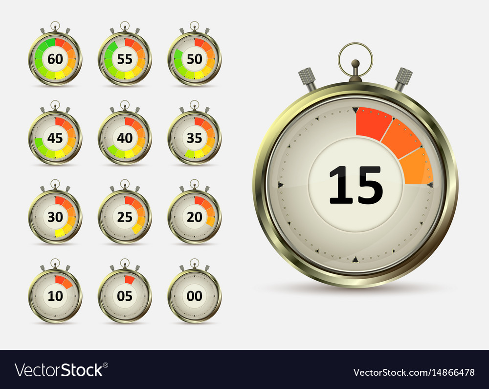 Timers countdown Royalty Free Vector Image - VectorStock