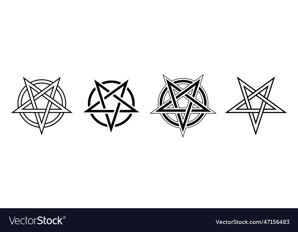 Pentacle sign pentagram icon esoteric symbol Vector Image Pentacle sign pentagram icon esoteric symbol Vector Image