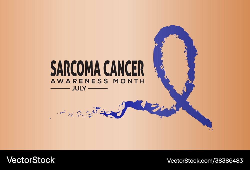 Sarcoma cancer awareness month banner concept Vector Image