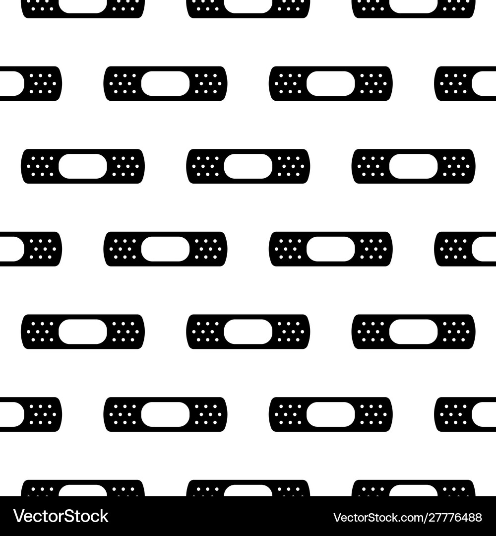 Adhesive plaster icon in black style isolated Vector Image