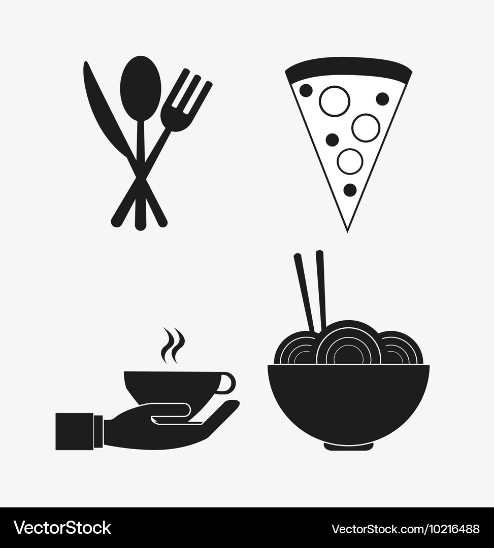 Catering service menu food icon Royalty Free Vector Image