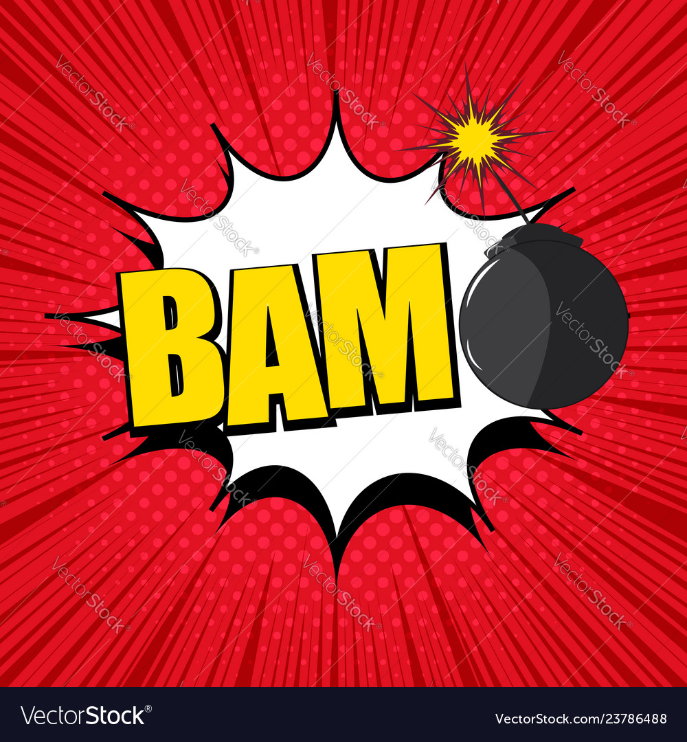 Comic page explosive template Royalty Free Vector Image