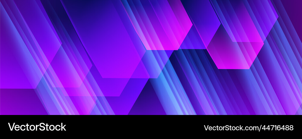 Futuristic geometric light blue and magenta Vector Image