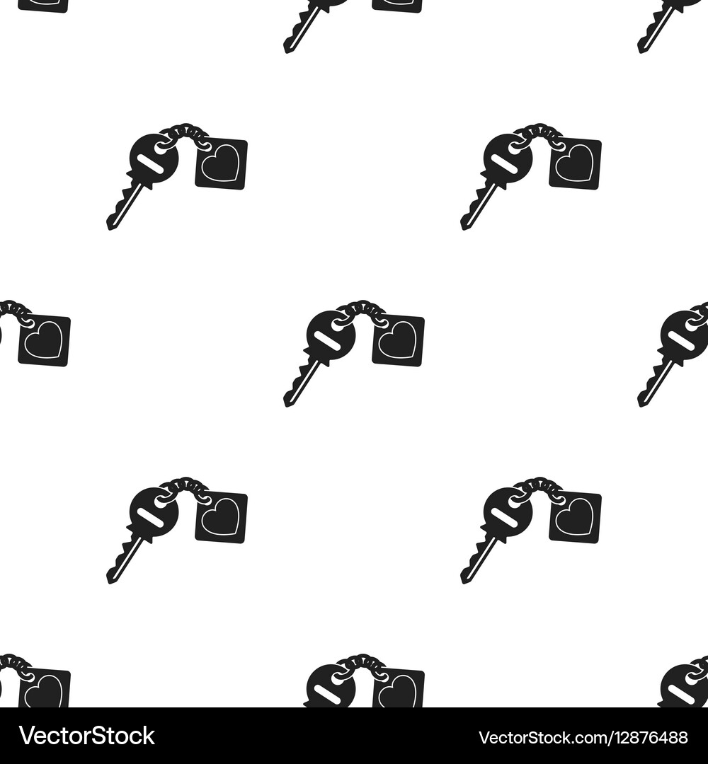 Key icon in black style isolated on white Vector Image