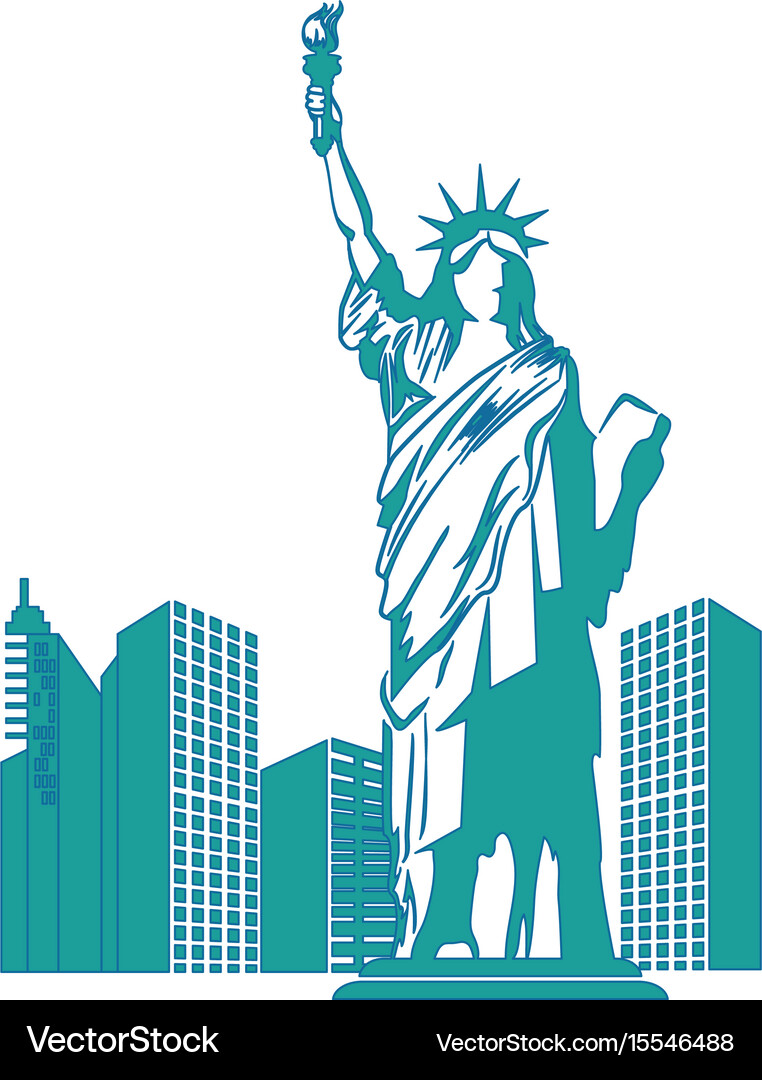 Statue of liberty icon Royalty Free Vector Image