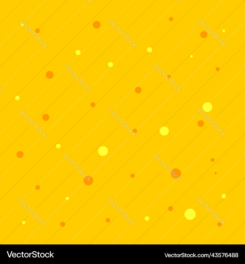 Yellow background texture with bubbles Royalty Free Vector
