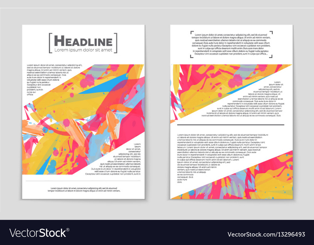 Abstract layout background set for art Royalty Free Vector