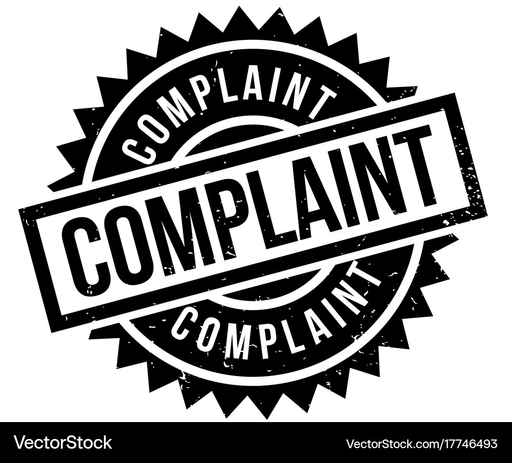 Complaint rubber stamp Royalty Free Vector Image