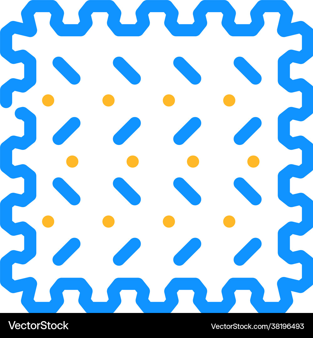 Exercise mat gym equipment color icon Royalty Free Vector