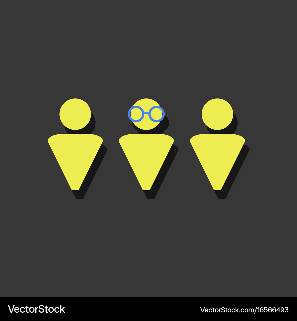 Flat icon design collection doctor and patient Vector Image