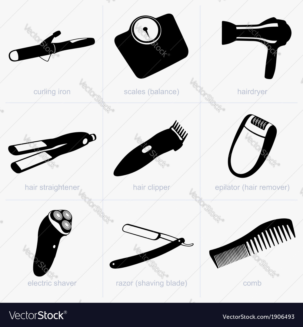 Household objects Royalty Free Vector Image - VectorStock
