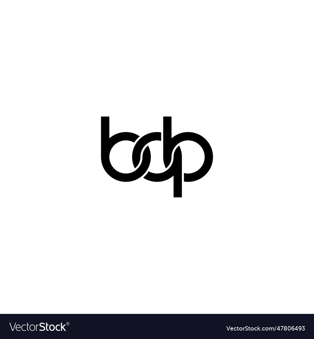 Letters bqb monogram logo design Royalty Free Vector Image