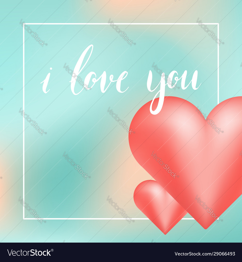 Valentines day greeting card label banner Vector Image