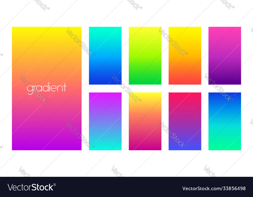 Gradient abstract backgrounds minimal Royalty Free Vector