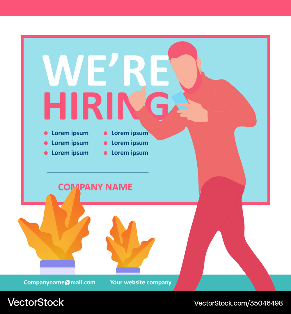 Recruitment recruiter choosing candidates with cv Vector Image