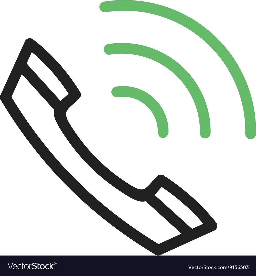 Active call Royalty Free Vector Image - VectorStock