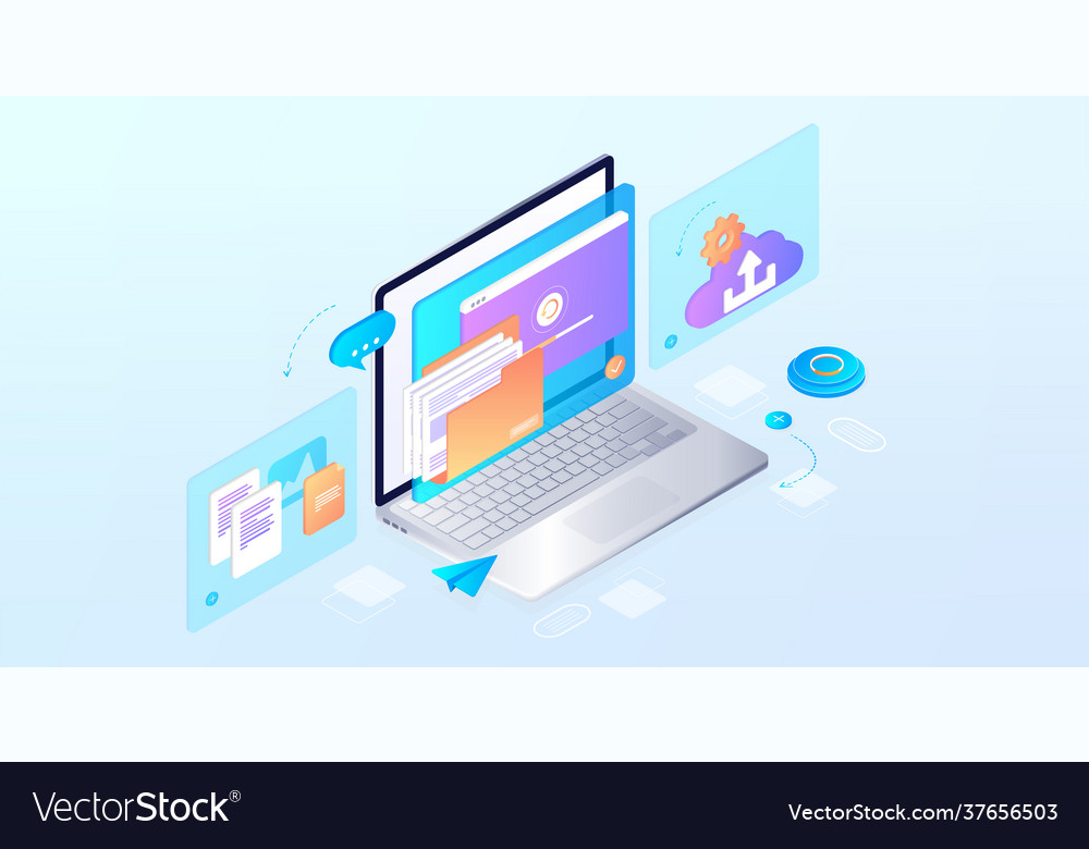 Company process development structure Royalty Free Vector