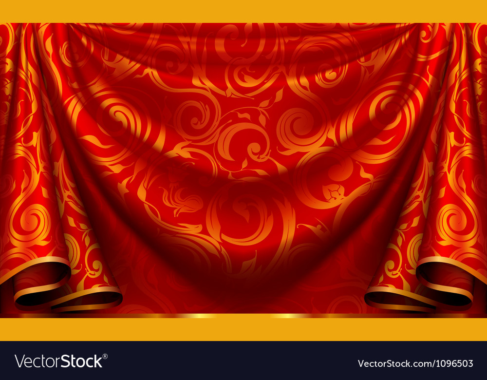 Curtain pattern Royalty Free Vector Image - VectorStock