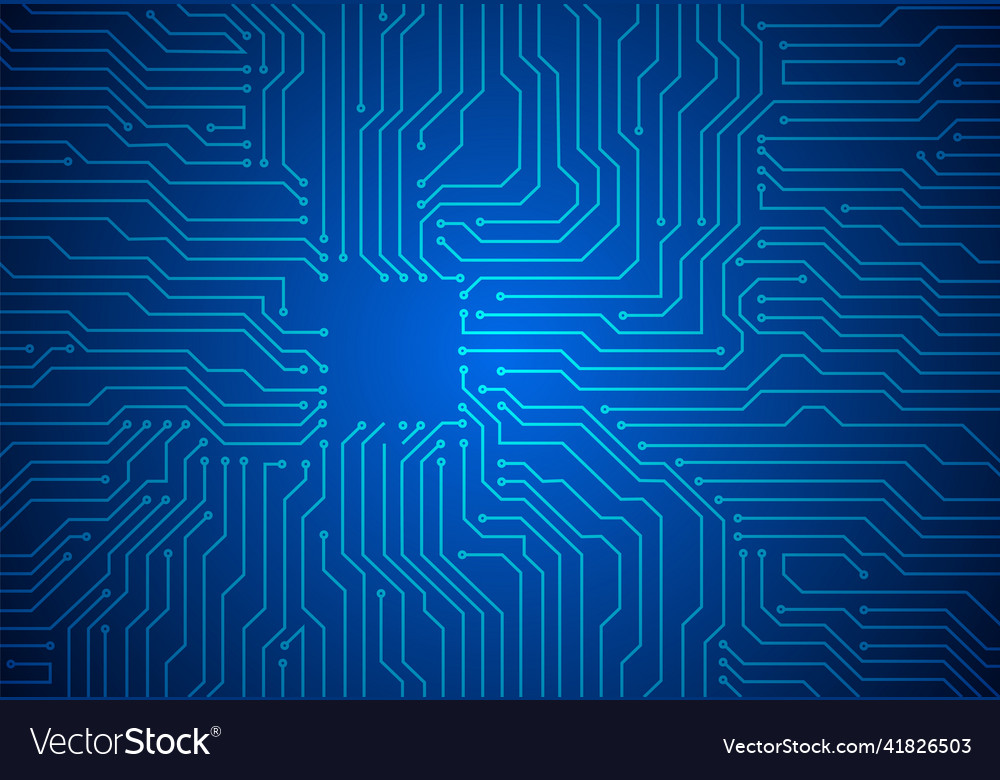 Electronics board circuit engineering technology Vector Image