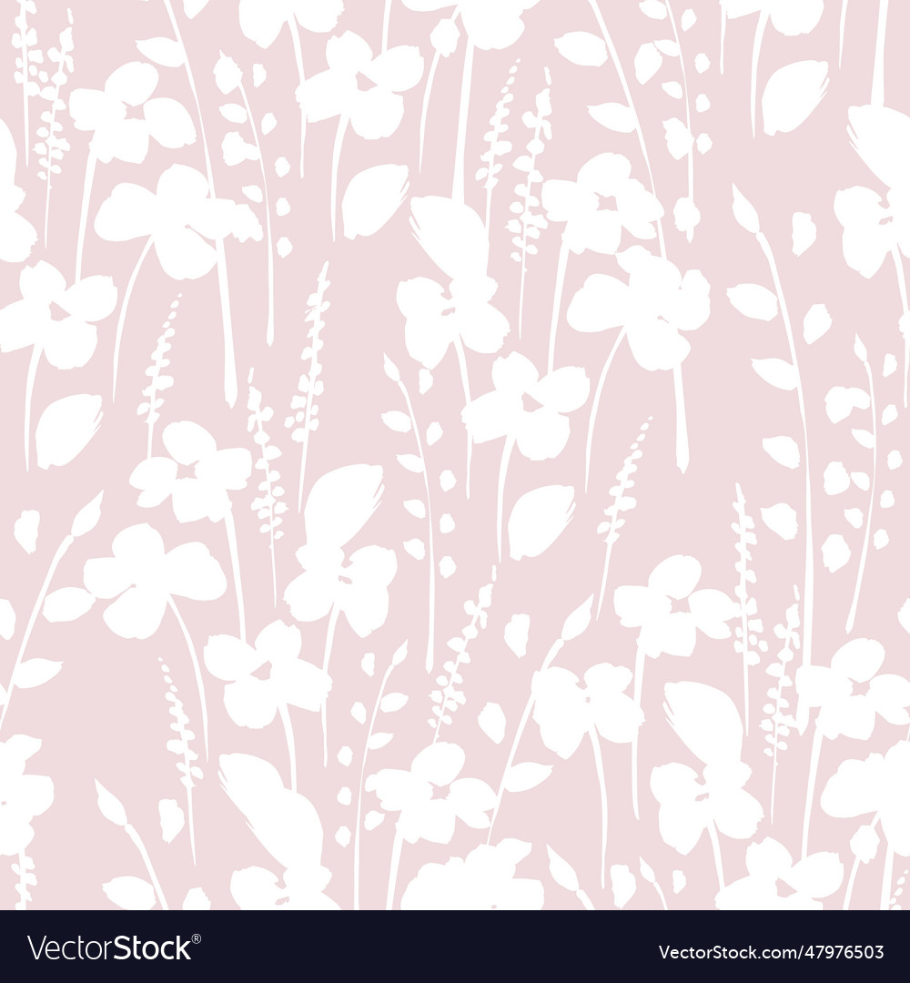 Floral Abstract Seamless Pattern Design Royalty Free Vector