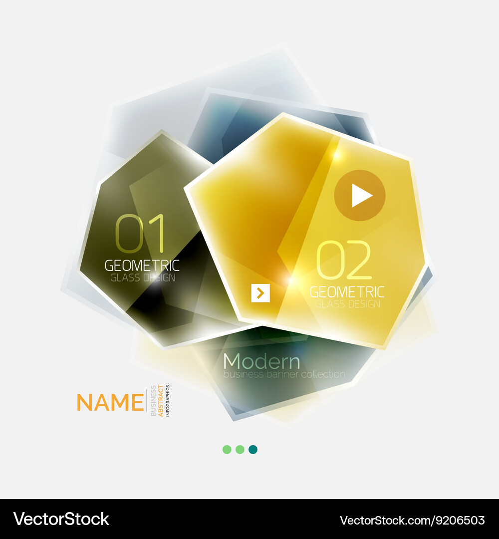 Shiny colorful geometric business abstract Vector Image
