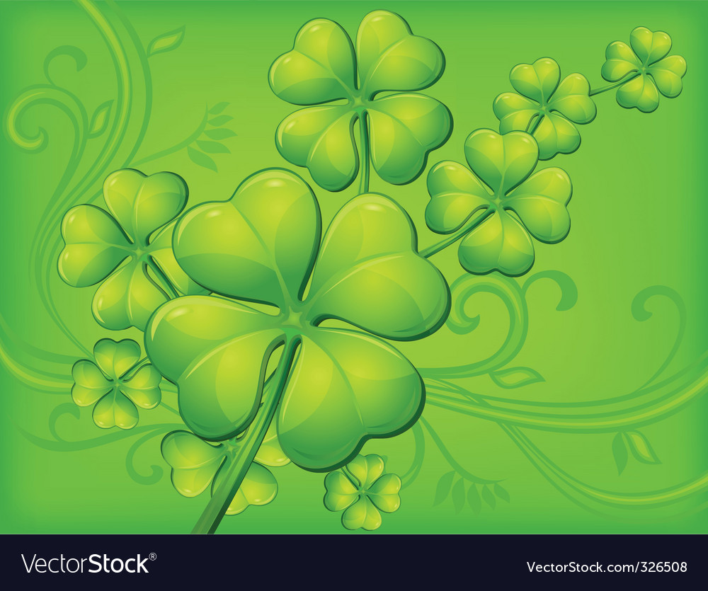 Clover background Royalty Free Vector Image - VectorStock